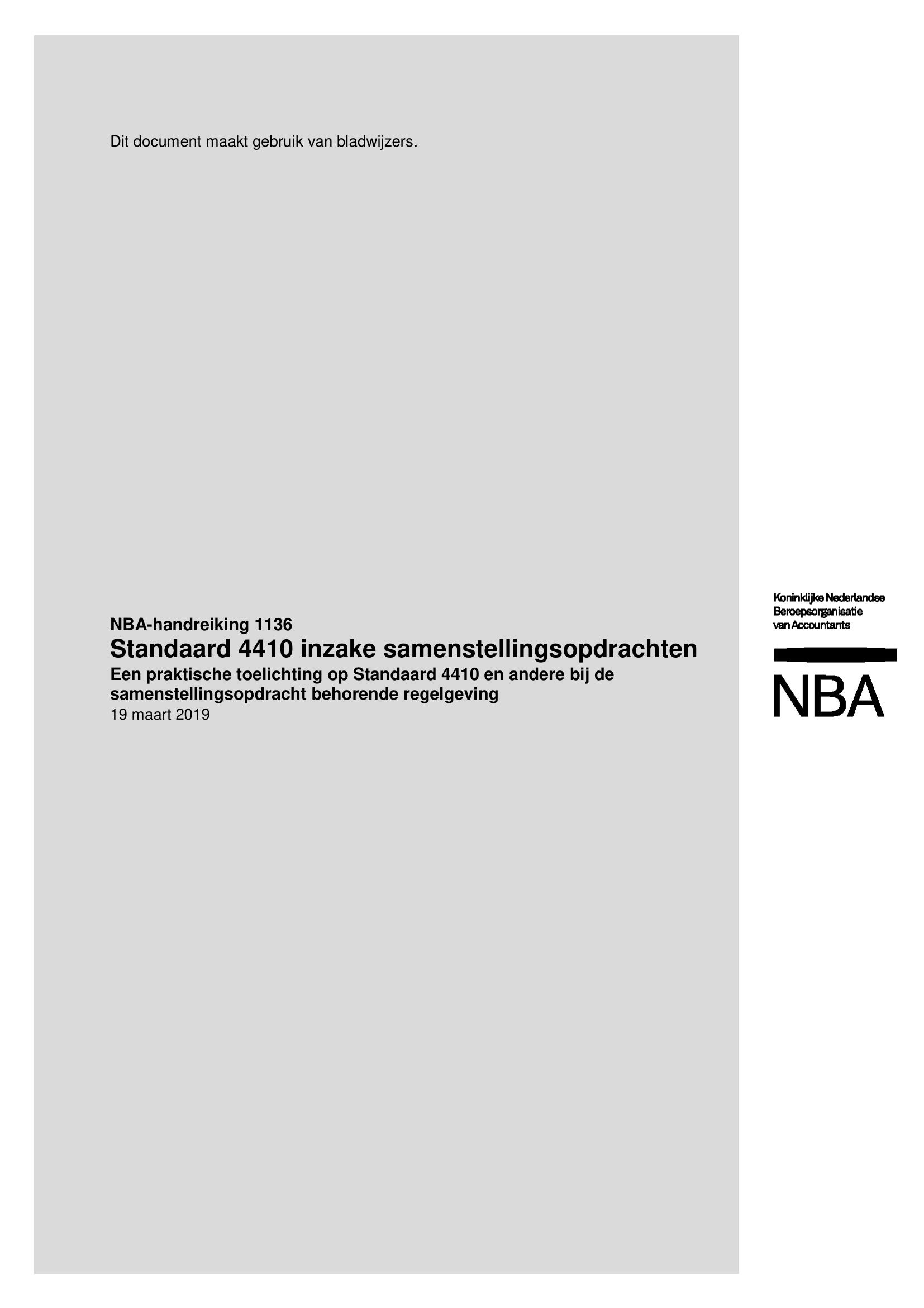 NBA-handreiking 1112: Persoonsgerichte onderzoeken