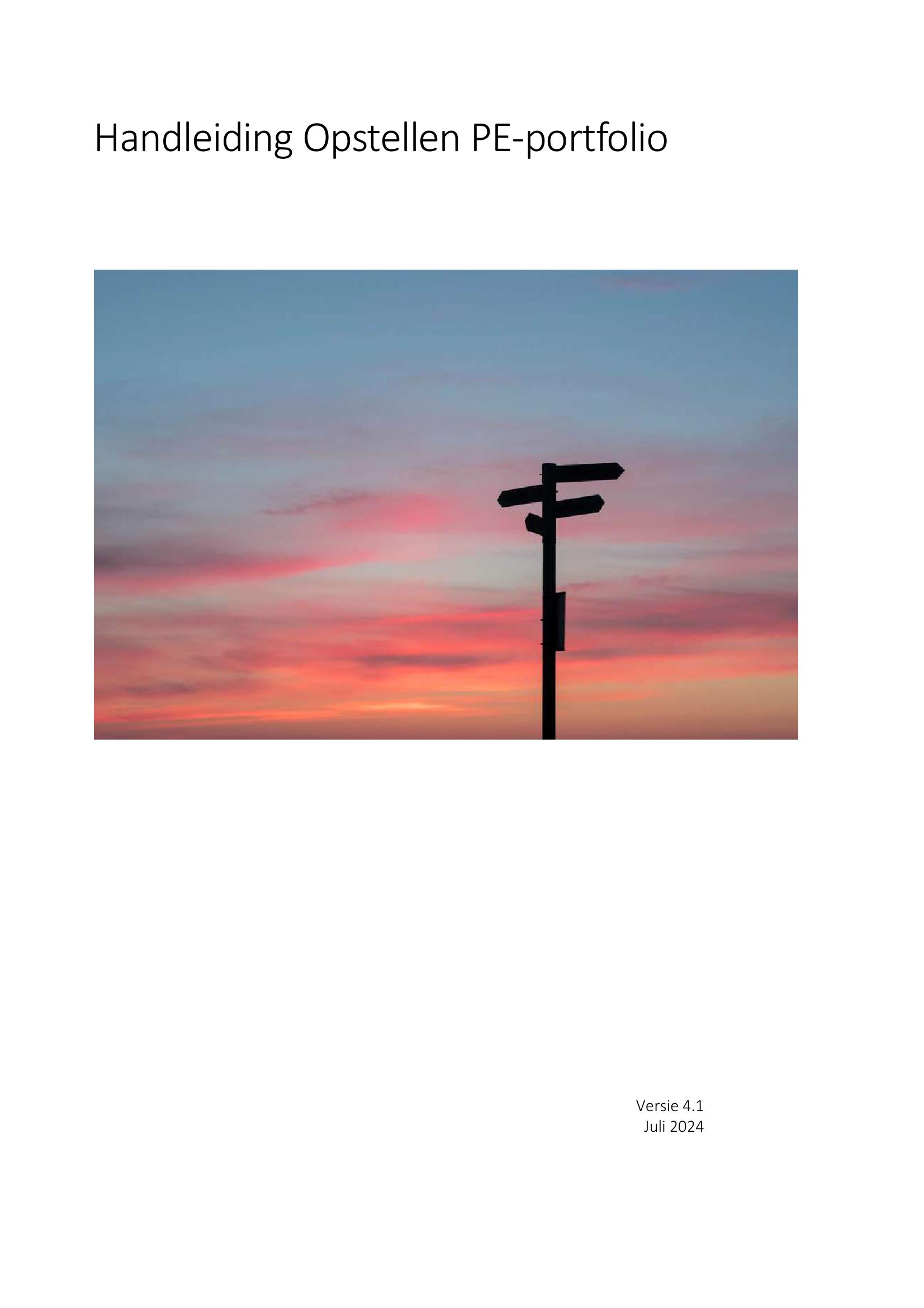 Handleiding PE-Portfolio